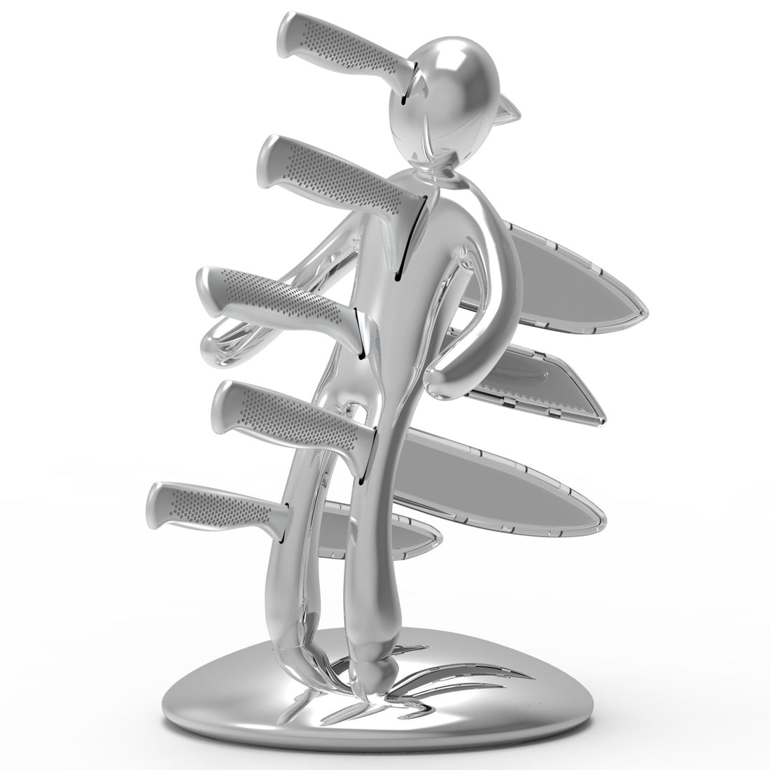 Voodoo/TheEx "Classic Edition" | 5-Piece Stainless Steel Knife Set wit ...