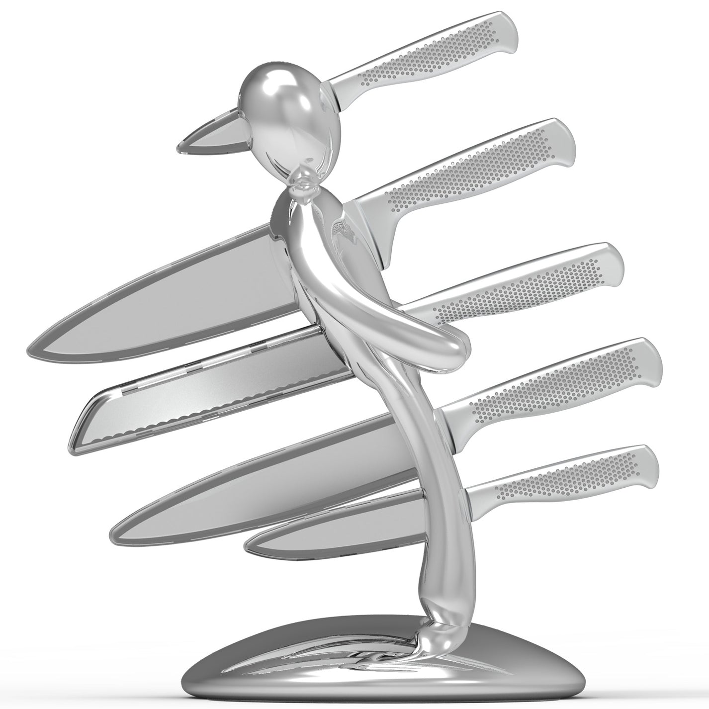 Voodoo/TheEx "Classic Edition" Knife Set - Chromed Plastic Holder ...