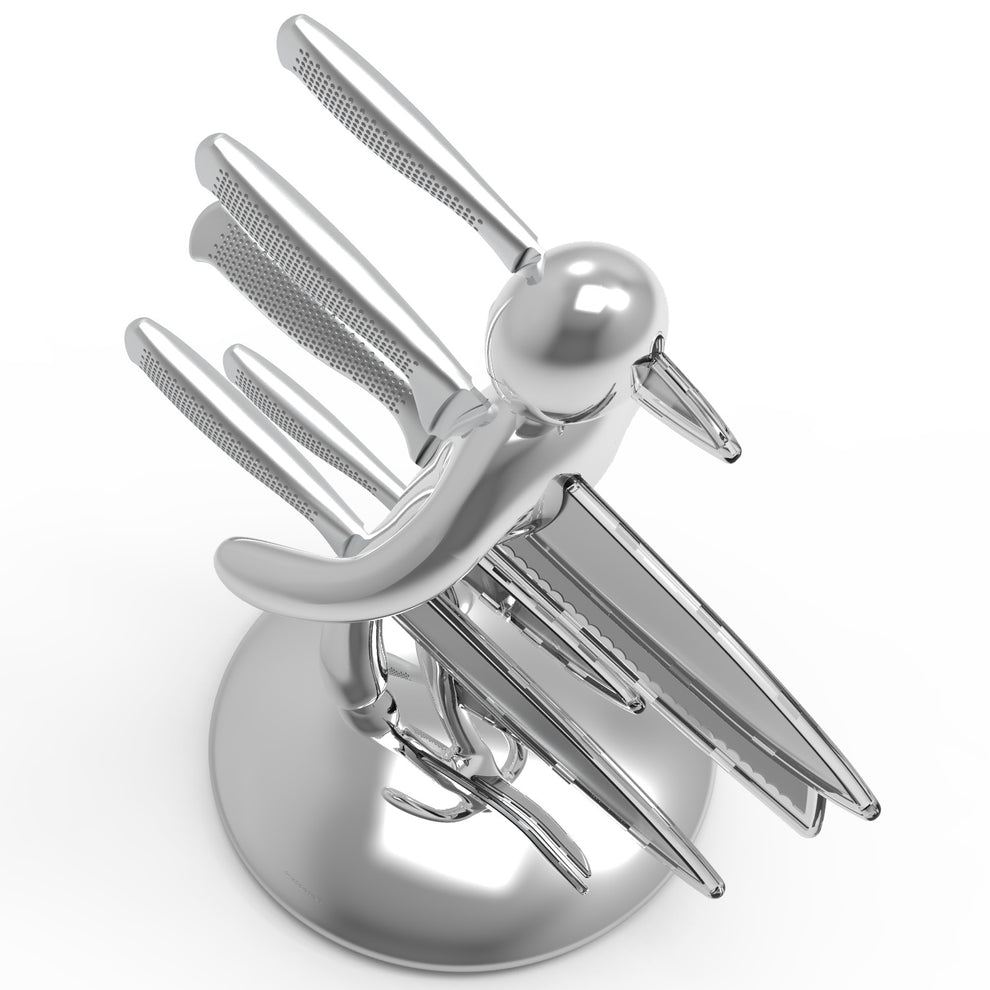 Voodoo/TheEx "Classic Edition" Knife Set - Chromed Plastic Holder ...