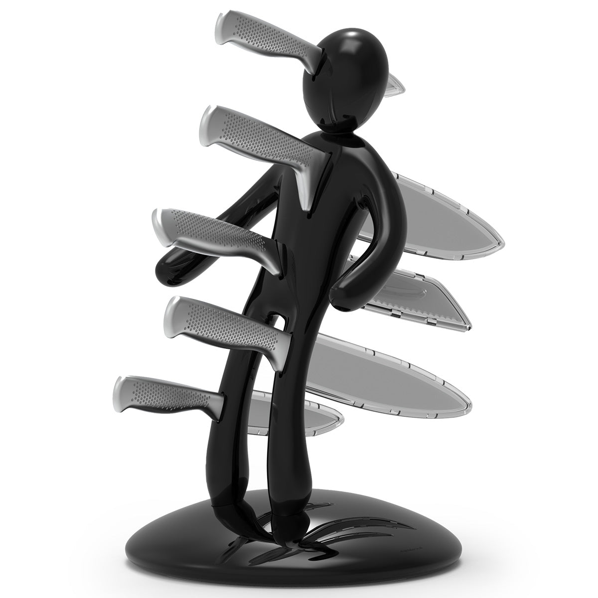 Voodoo/TheEx "Classic Edition" Knife Set - Black Plastic Holder ...